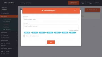 Tour the Dashboard | www.SMSsouthafrica.co.za